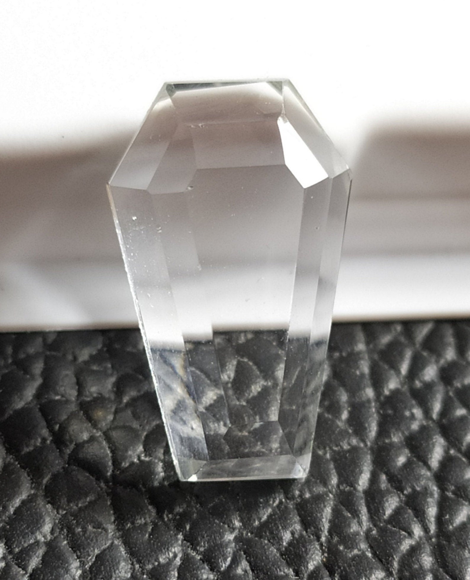 1 Pair Crystal Quartz18x10 Mm Coffin Shape Facetedflat - Etsy