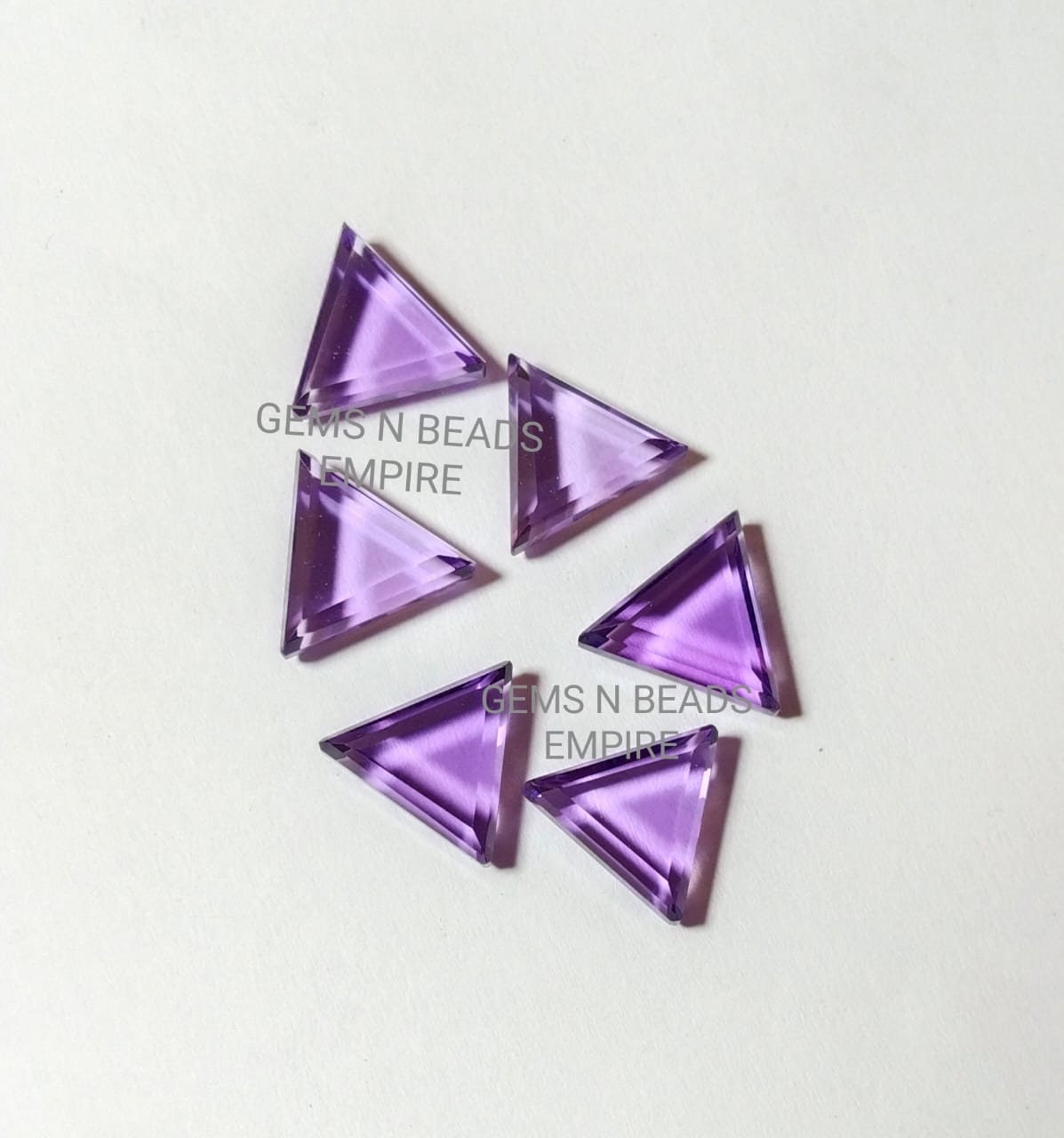 Amethyst Quartz Triangle Shape Tablet Faceted Polished - Etsy