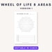 Wheel of Life 8 Areas Canva Template | Coaching Wheel | Life Balance ...