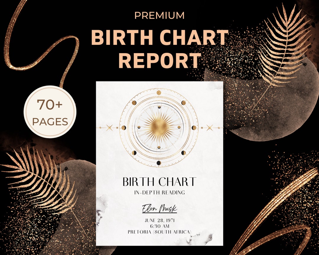 Astrology Birth Chart Reading, Personalized Birth Chart Report, Natal ...