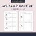 My Daily Routine Checklist Printable A5 - Etsy