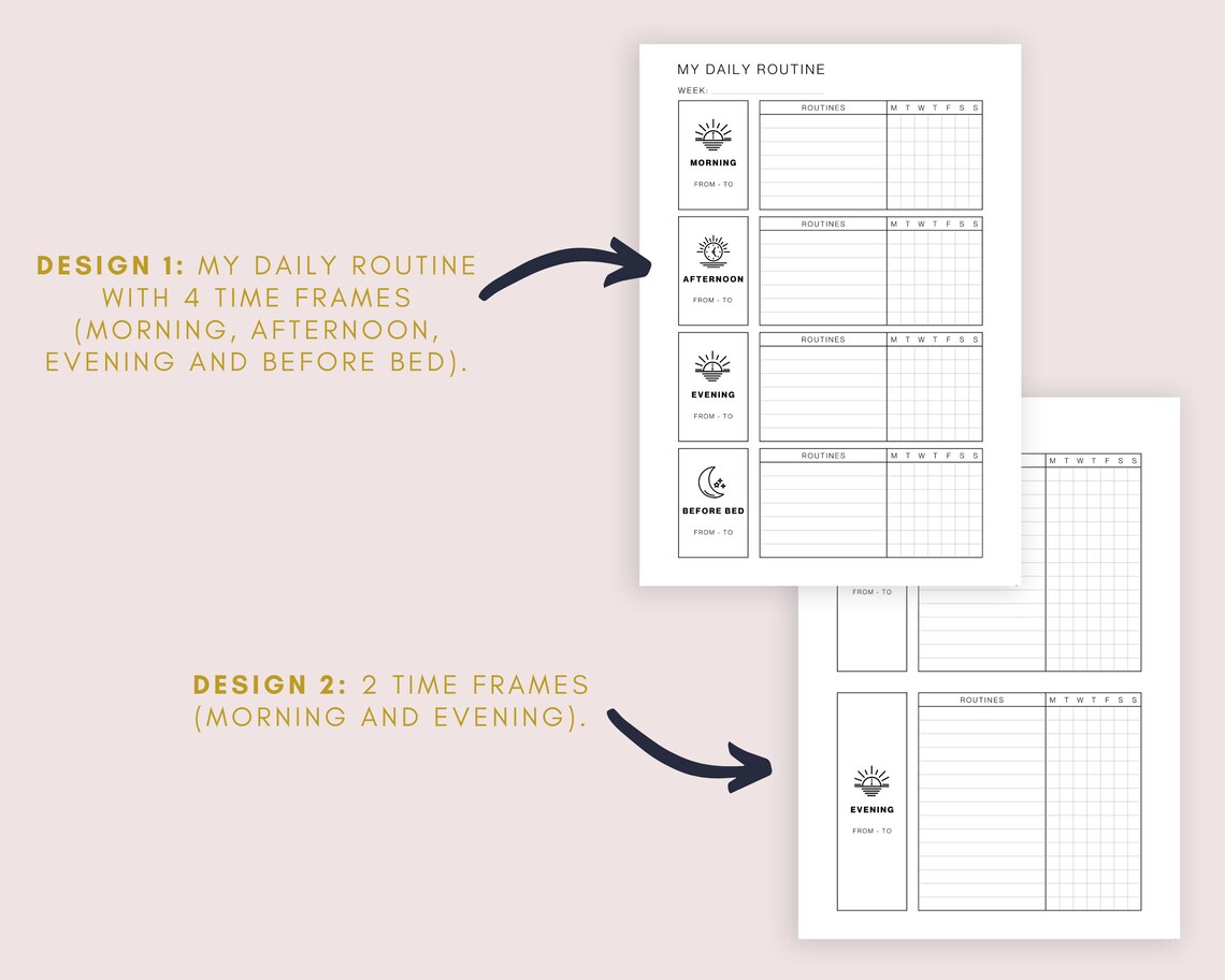 My Daily Routine Checklist Printable A5 - Etsy