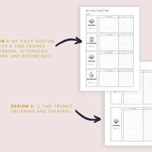 My Daily Routine Checklist Printable A5 - Etsy