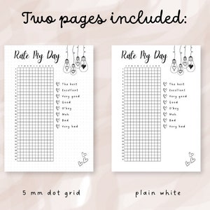 Year in Pixels Mood Tracker: Rate My Day Printable (A5 PDF) - Etsy