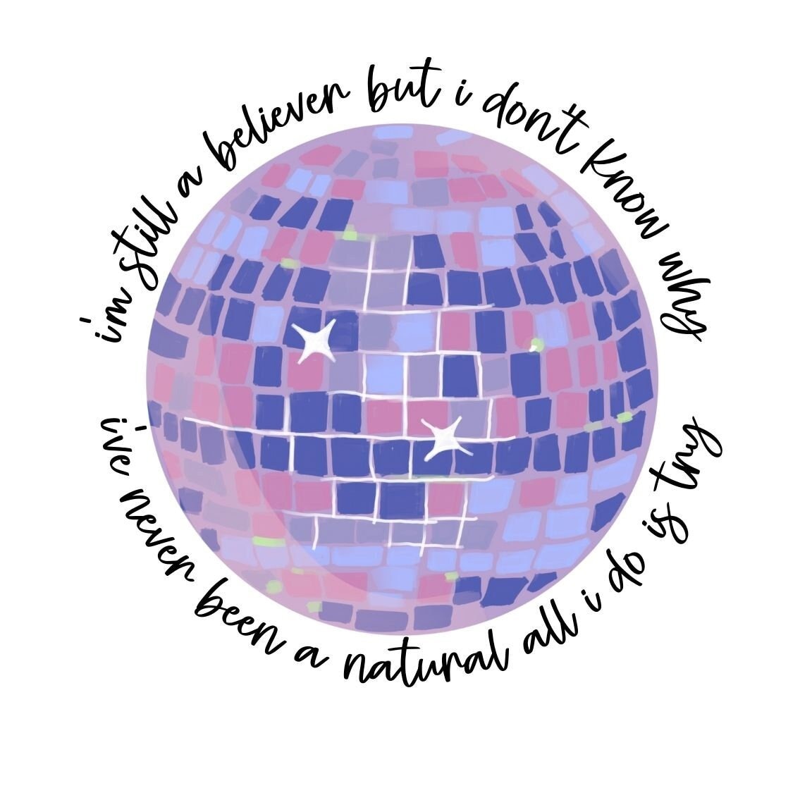 Taylor Swift's mirrorball PNG File - Etsy