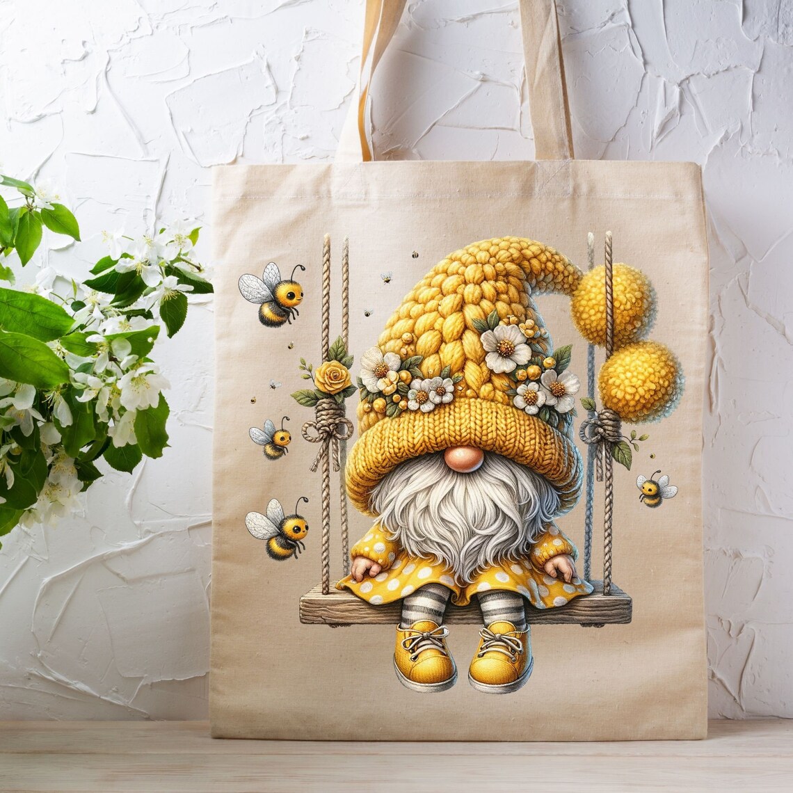 Watercolor Bee Gnomes Clipart, Gnome Bee Clipart, Bee Clipart, Bee ...