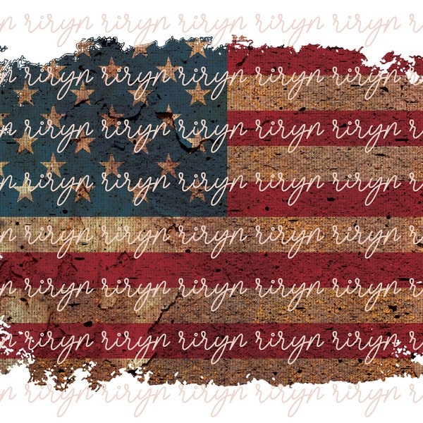Rustic American Flag Background - Etsy