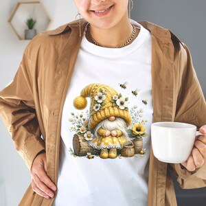 Watercolor Bee Gnomes Clipart, Gnome Bee Clipart, Bee Clipart, Bee ...