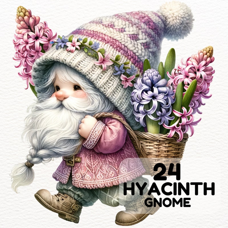 Watercolor Gnomes Clipart - Etsy