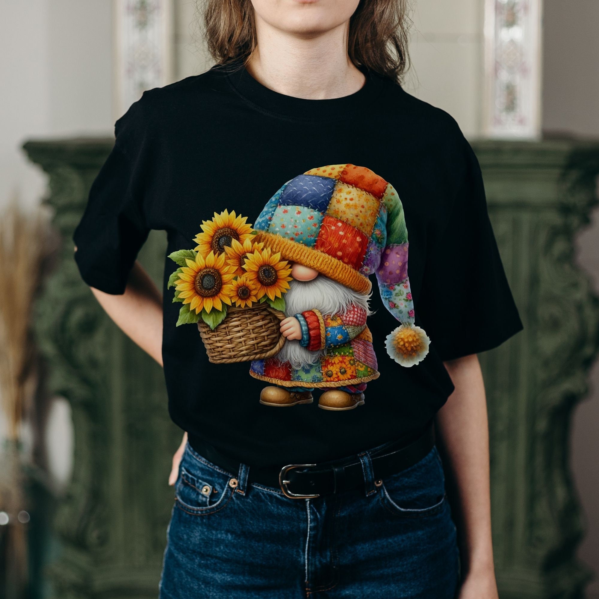 Watercolor Patchwork Gnomes Clipart, Patchwork Gnomes Clipart Bundle, Cottagecore Gnomes, Cute ...