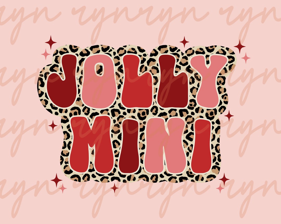 Jolly Mini Png Christmas Mini Png Retro Jolly Mini Png - Etsy