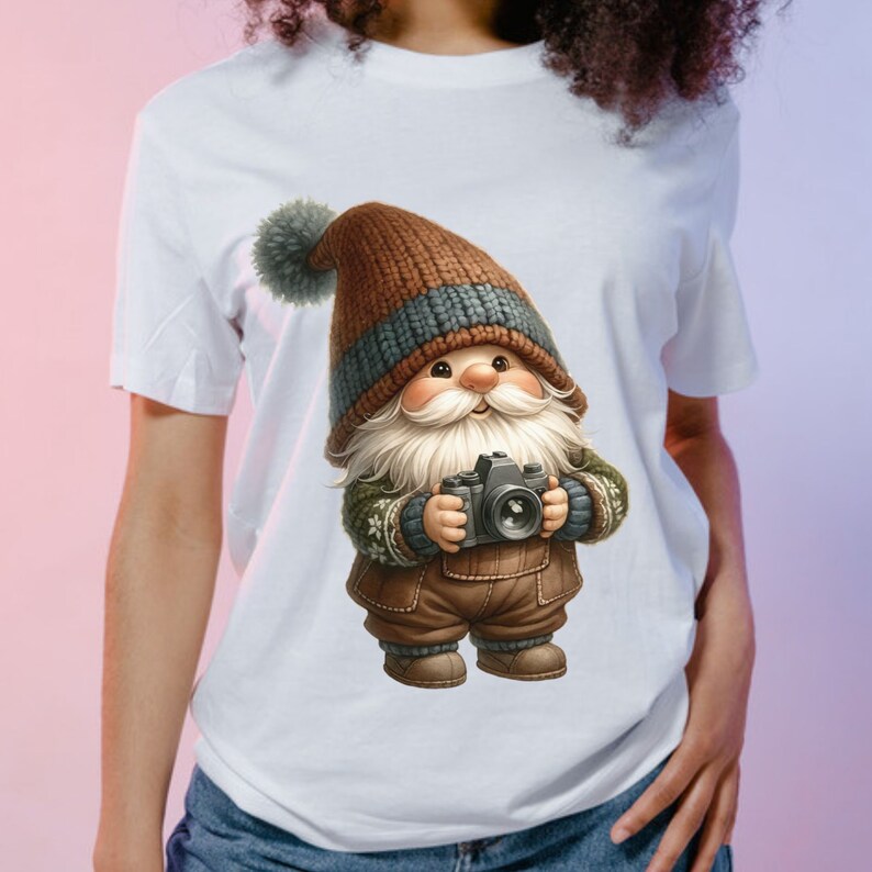 Watercolor Camera Photographer Gnome Clipart Bundle, Camera Photography ...