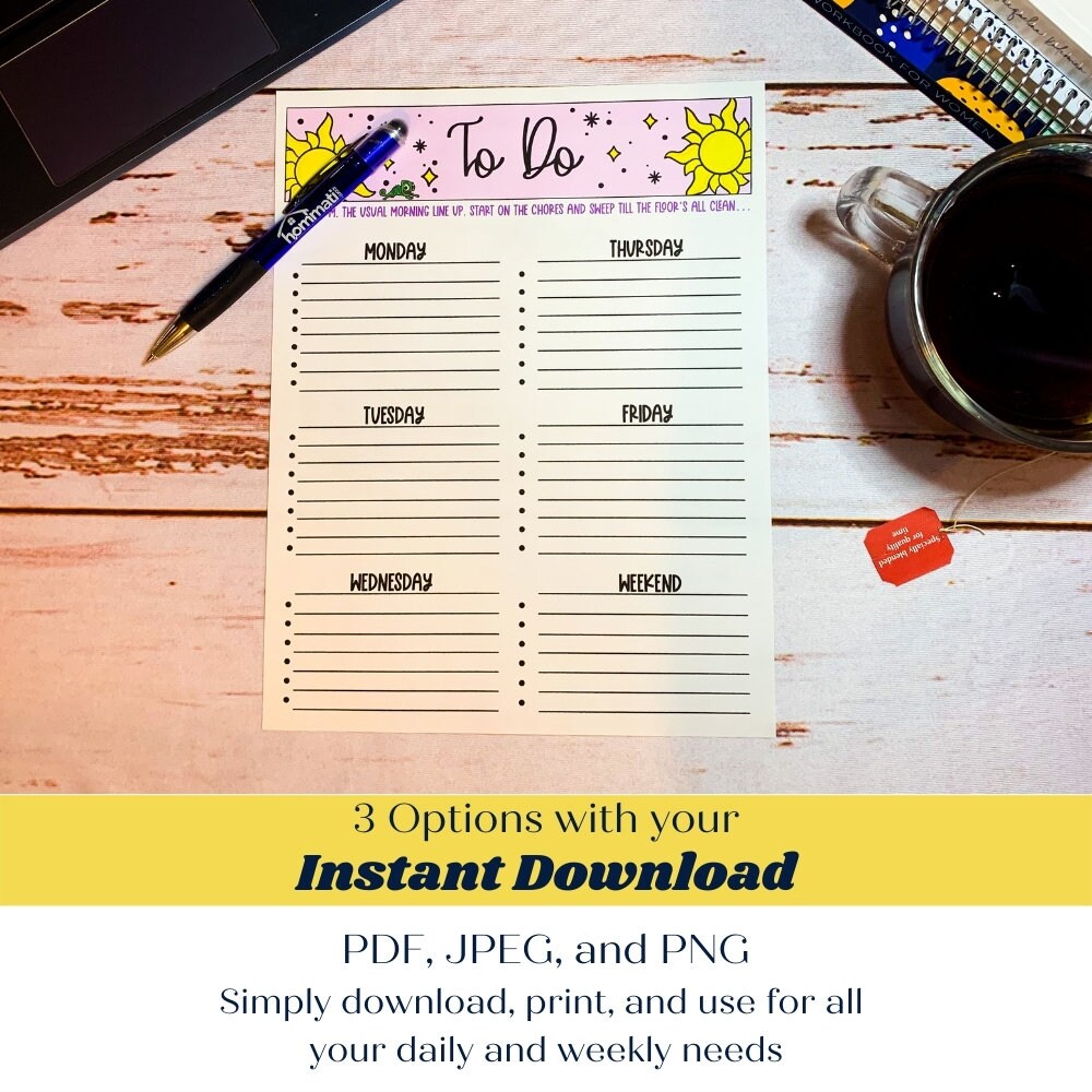 Tangled to Do List Sheet Printable to Do List Rapunzel to Do - Etsy