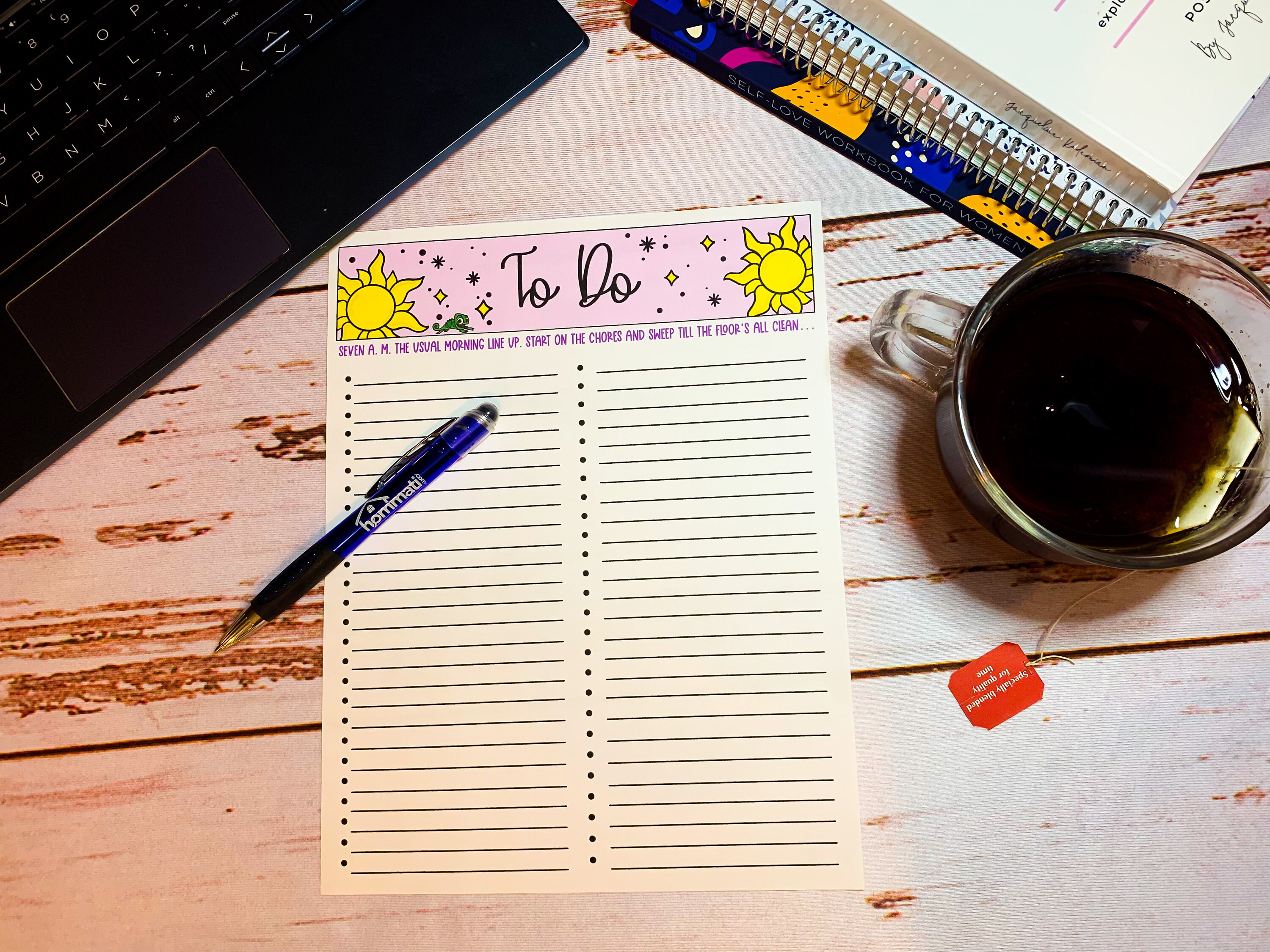 Tangled to Do List Sheet Printable to Do List Rapunzel to Do - Etsy