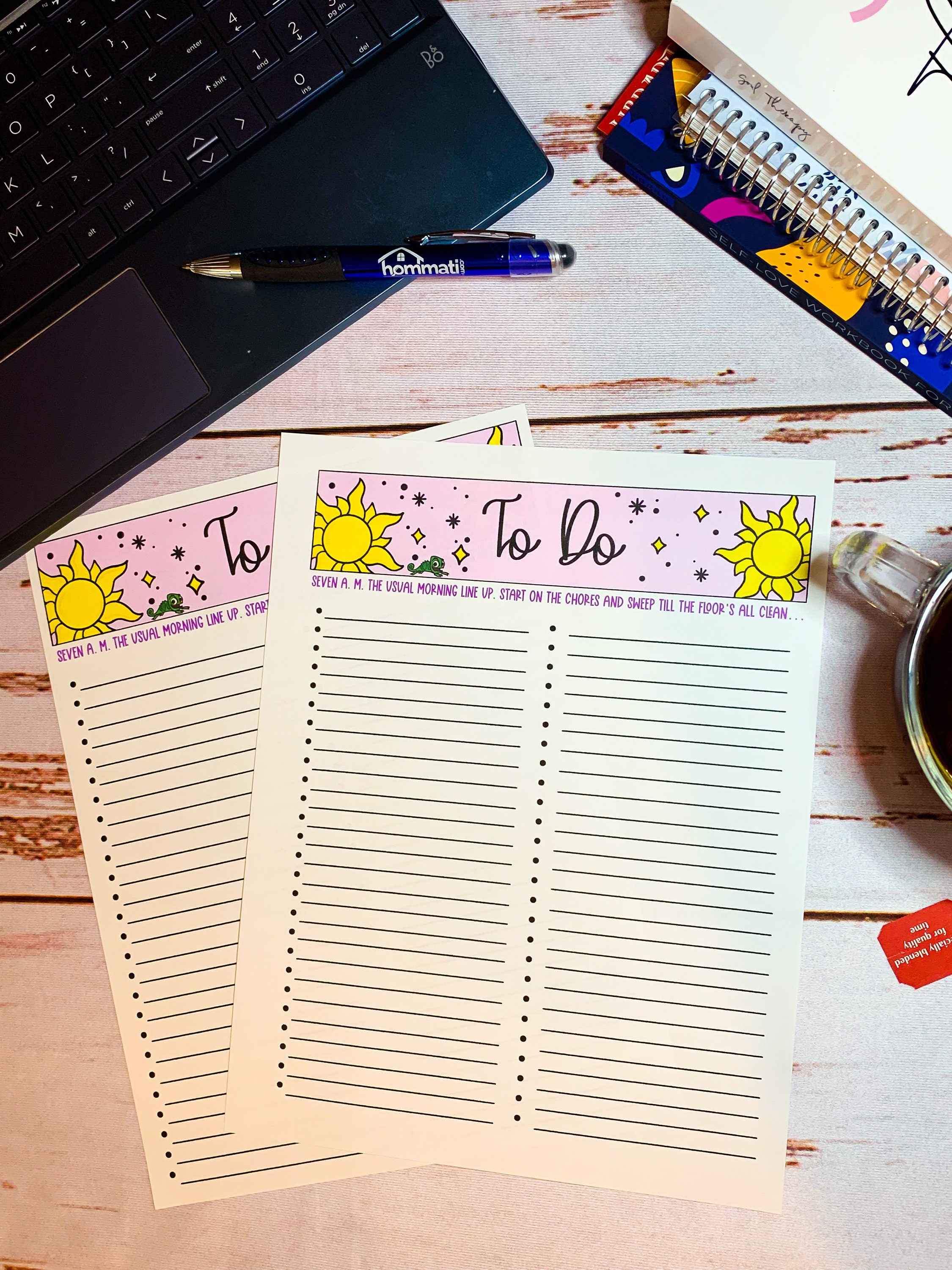 Tangled to Do List Sheet Printable to Do List Rapunzel to Do - Etsy