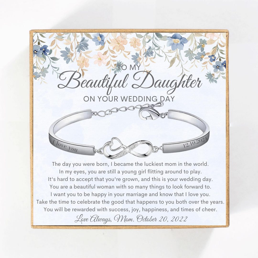 To My Daughter on Her Wedding Day, Personalized Wedding Gift for Daughter, Wedding Gift for ...