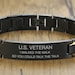 Veteran Gift Veteran Bracelet Gift - Military Veteran Gifts - Vet ...