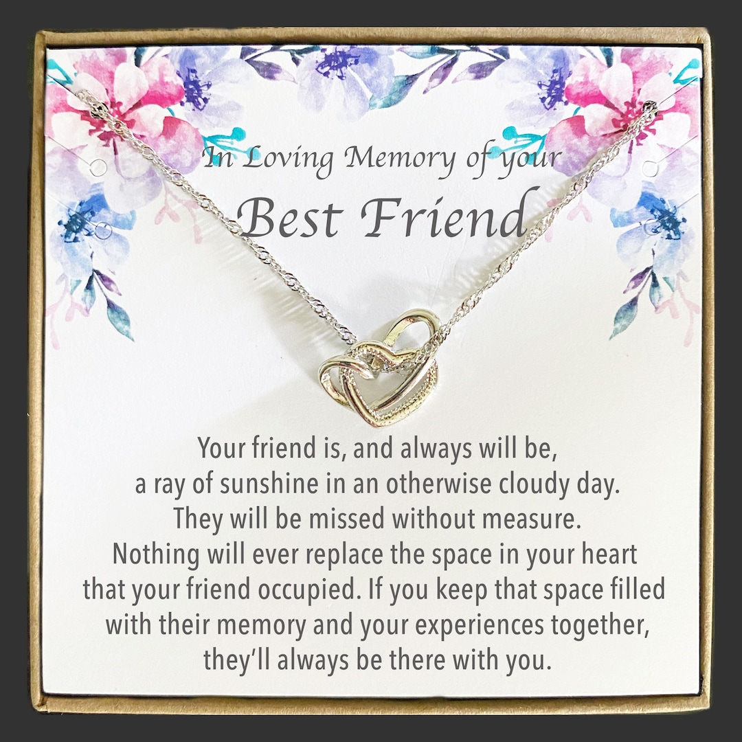 In Memory of Your Best Friend Loss of Best Friend Gift Necklace ...