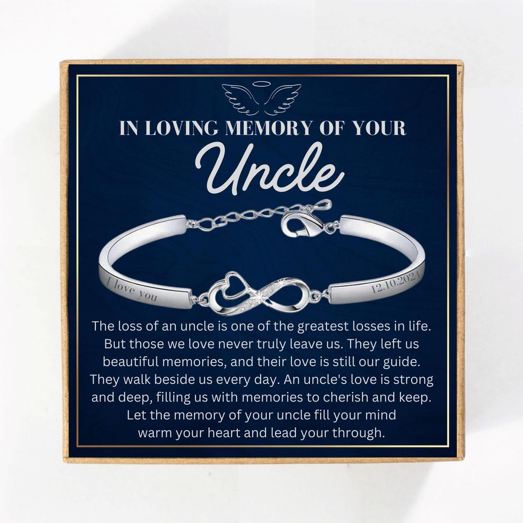 Uncle Sympathy Gift, Loss of Uncle Personalized Engraved Memorial ...