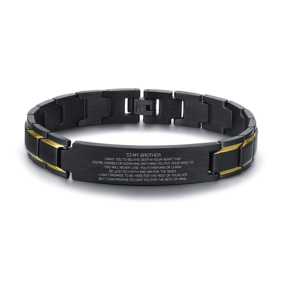 Brother Gift Birthday Christmas Gift, to My Brother Bracelet Custom ...