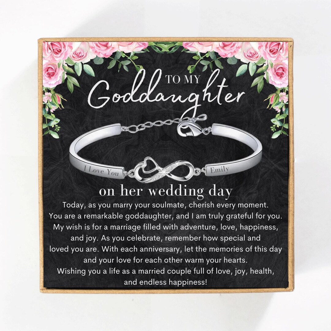 To My Goddaughter on Her Wedding Day Bracelet, Goddaughter Wedding ...