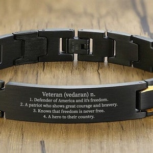 Veteran Bracelet Gift for Veteran Graduation Gift for Veteran Memorial ...