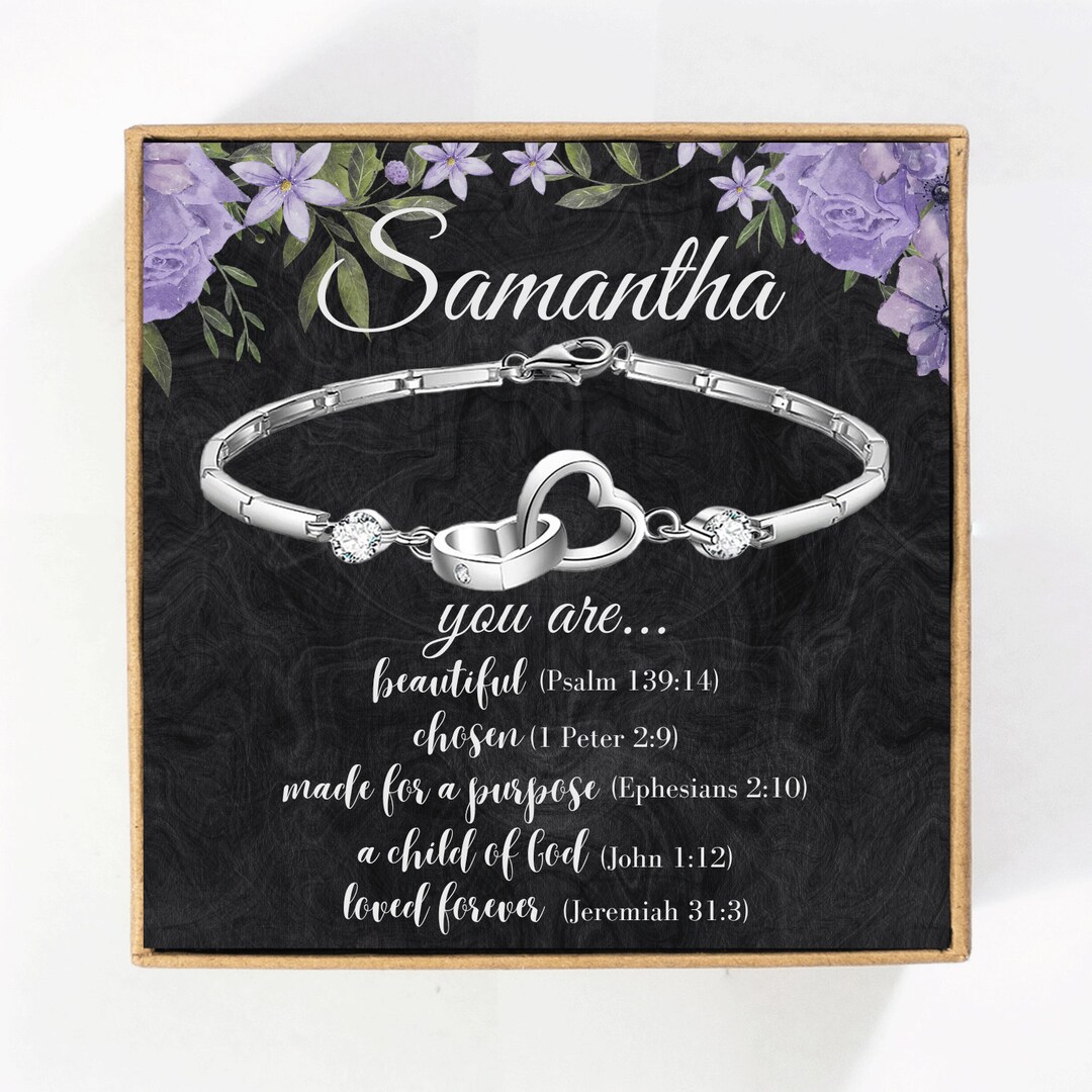 Personalized Christian Gifts for Women, Custom Name With Bible Verse ...