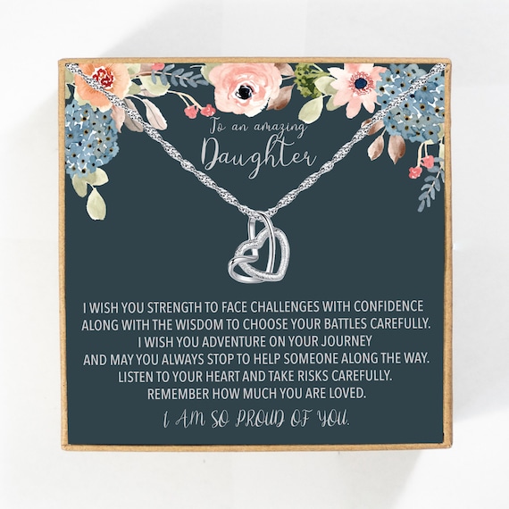 Daughter Necklace Daughter Birthday Gift Daughter Necklace | Etsy