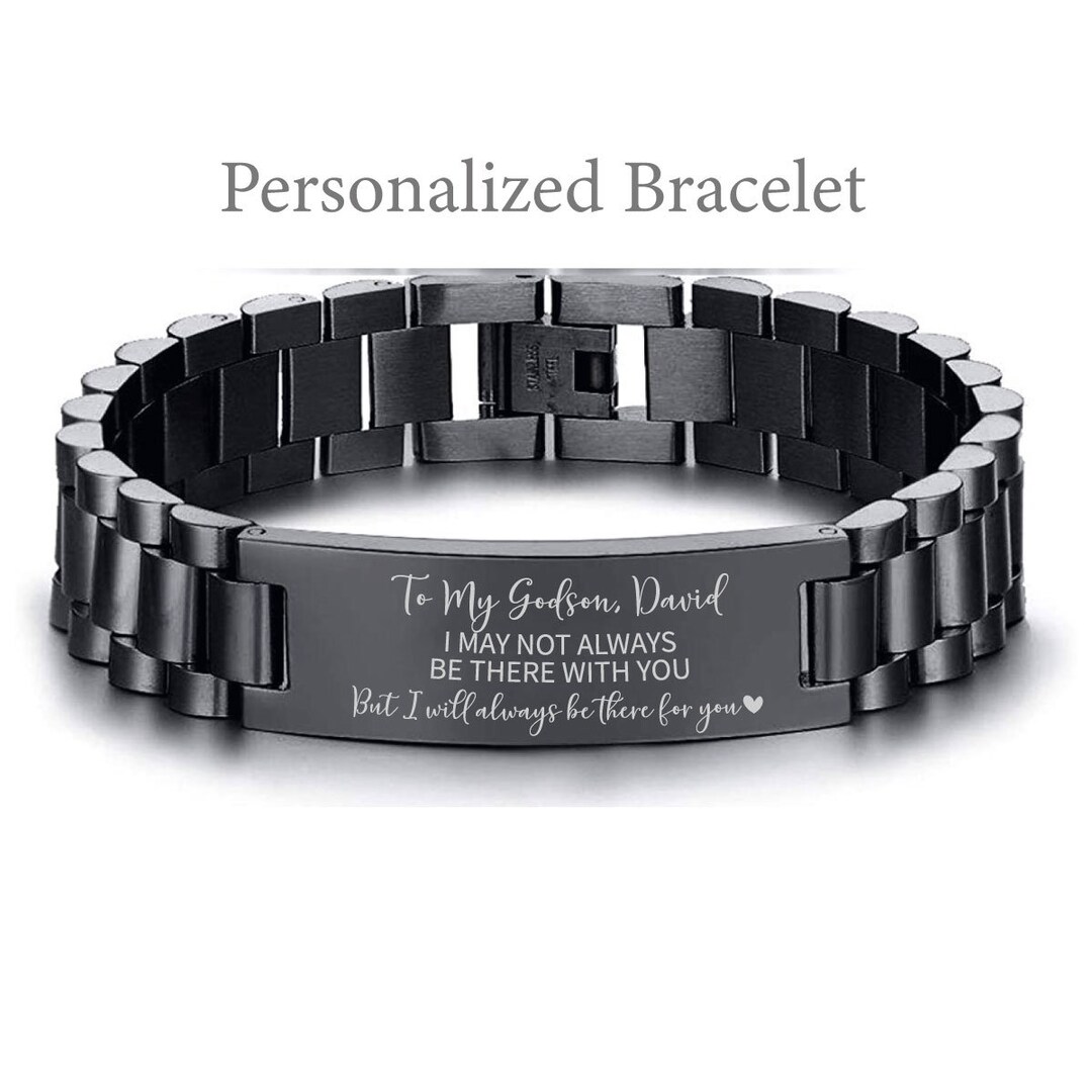 Godson Gift. Personalized Name Godson Bracelet, Godson Gifts From ...