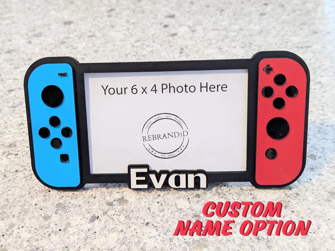 Nintendo Switch Inspired Picture Frame / Gamer / Can Be Personalized - Etsy