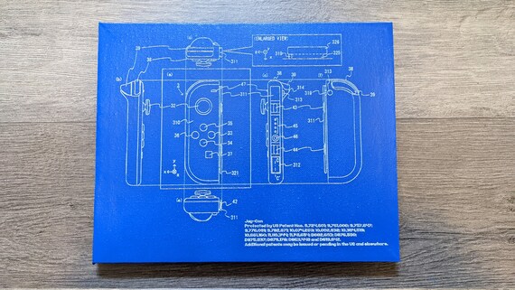 Nintendo Joycon Patent Blueprint - Etsy