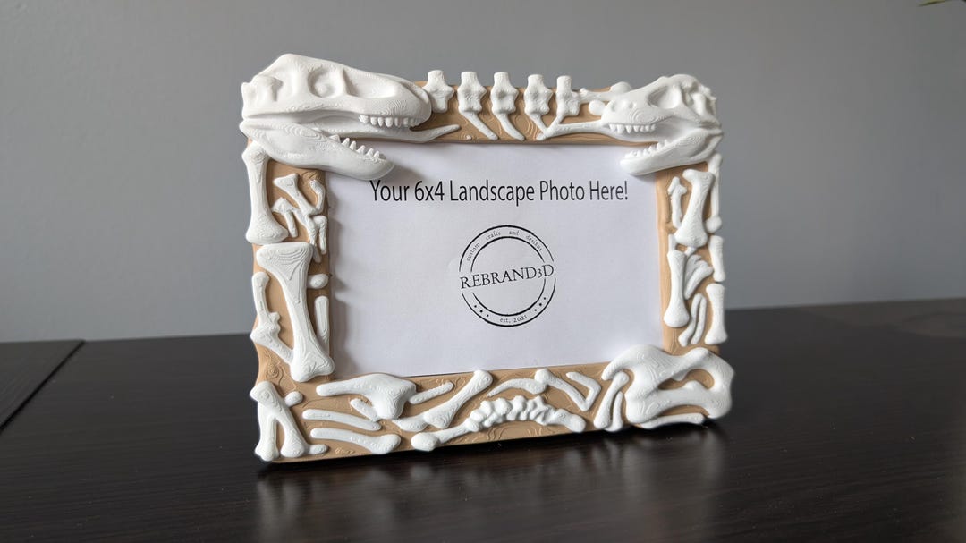 Dinosaur Dig Picture Frame, Laser Cut MDF and 3D Printed - Etsy