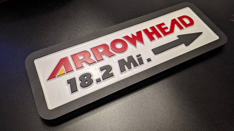 Custom Arrowhead Direction Sign - Etsy