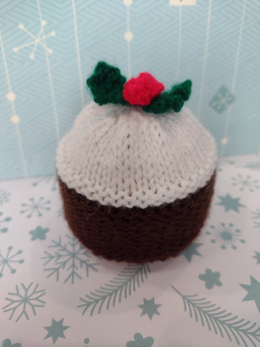 Hand Knitted Christmas Pudding Chocolate Orange Cover - Etsy UK