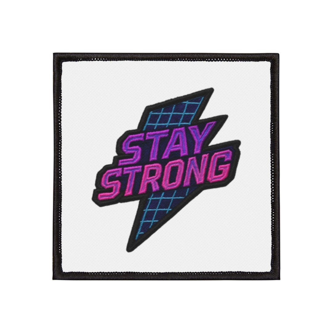 Stay Strong Lightning Bolt Patch | Iron-on Patch - Etsy