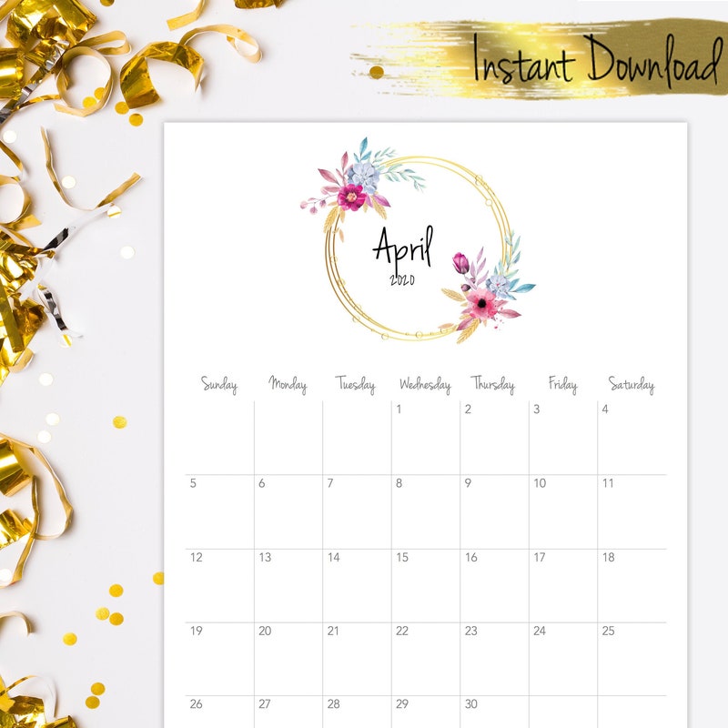 2020 Wall Calendar - Etsy