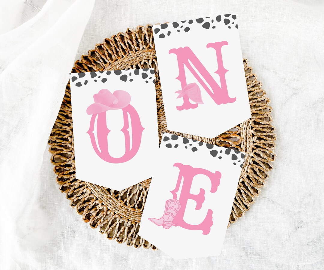 FIRST RODEO One Birthday Banner, Wild West 1st Birthday Highchair ...