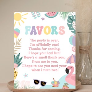 Editable Pool Party Editable Sign Tropical Splish Splash Girly Pool ...