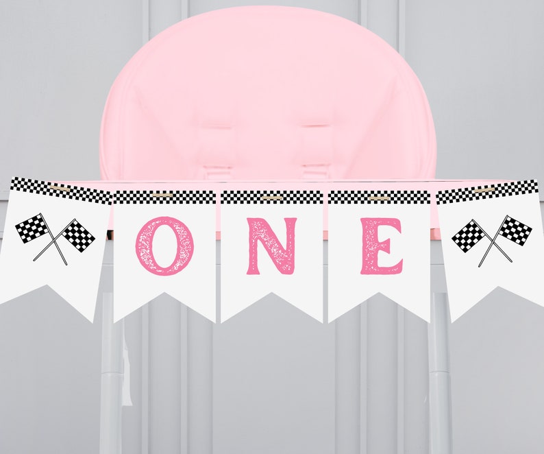 Editable FAST ONE Birthday Banner Printable 1st Birthday Race - Etsy