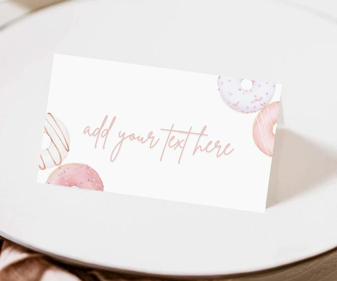 Donut Birthday Party Food Labels Sweet One Birthday Party Two Sweet ...