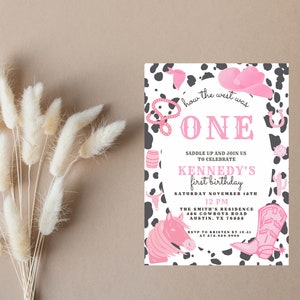 FIRST RODEO Invitation Template Printable Wild West Birthday - Etsy