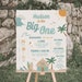 The Big One Milestone Sign, 1st Birthday Milestone Poster, Surf Beach ...