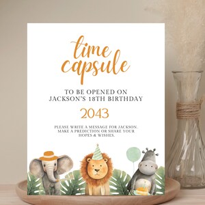 Wild One Birthday Time Capsule Sign, Wild One Birthday Guest Book, Wild ...