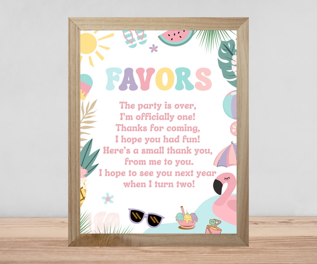 Editable Pool Party Editable Sign Tropical Splish Splash Girly Pool ...