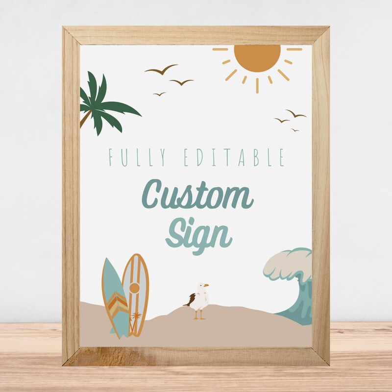 1st Birthday Surf - Etsy