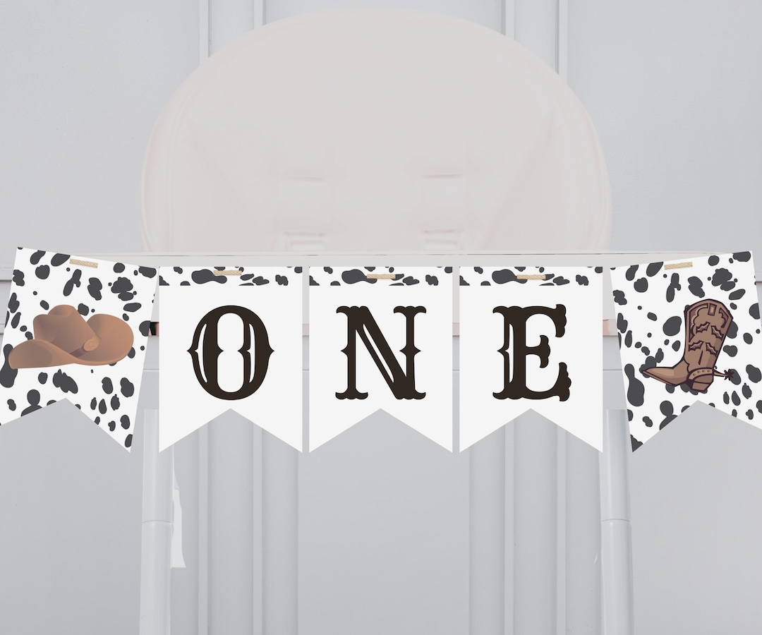 FIRST RODEO One Birthday Banner, Wild West 1st Birthday Party Decor ...