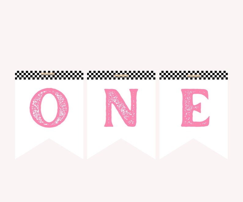 Editable FAST ONE Birthday Banner Printable 1st Birthday Race - Etsy