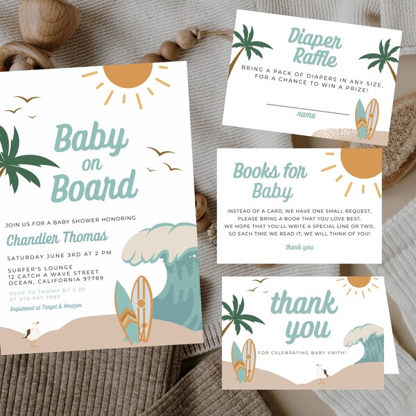 Surf Baby Shower - Etsy