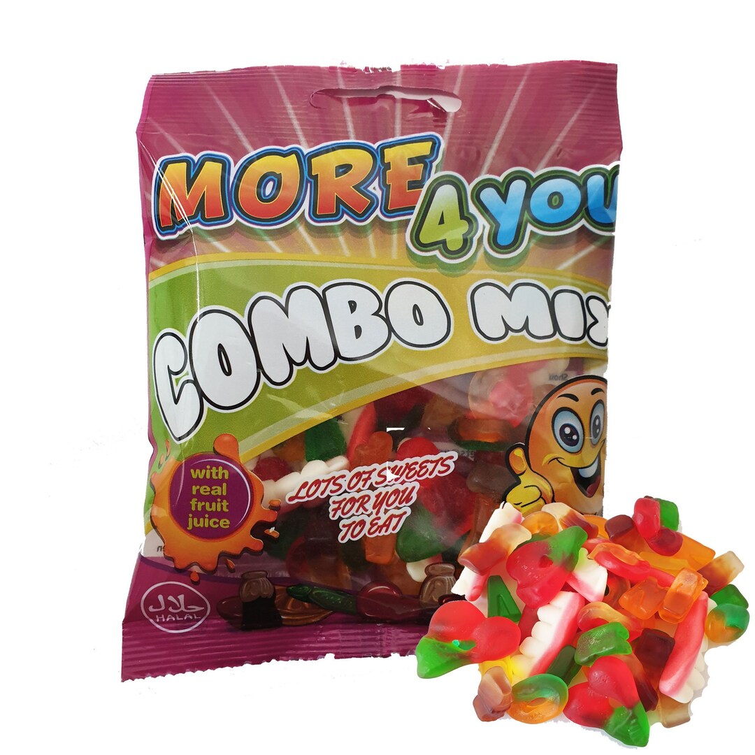 MORE4YOU Combo Mix Jelly Sweets Multi Flavour Pack HALAL 140g - Etsy