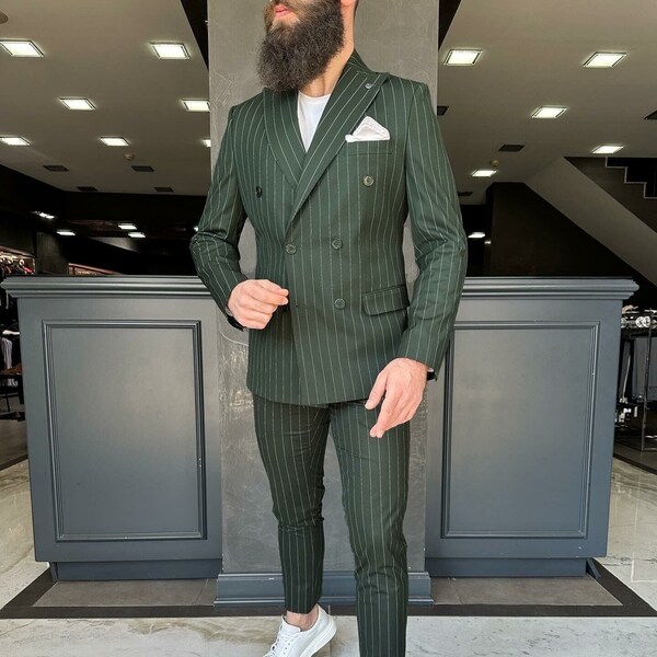 Double Breasted Suit - Etsy